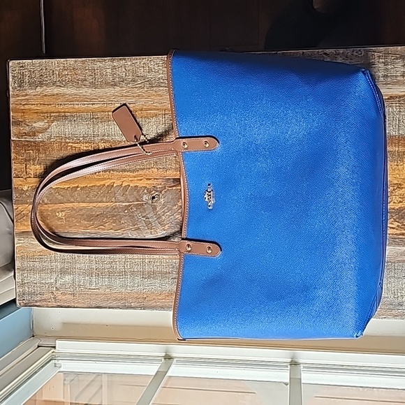 Coach | Bags | Coach Reversible City Tote In Rainbow Signature Canvas | Poshmark